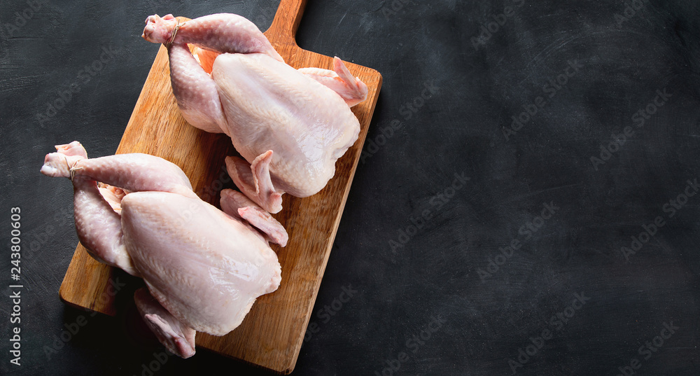 Whole raw chicken Stock Photo | Adobe Stock