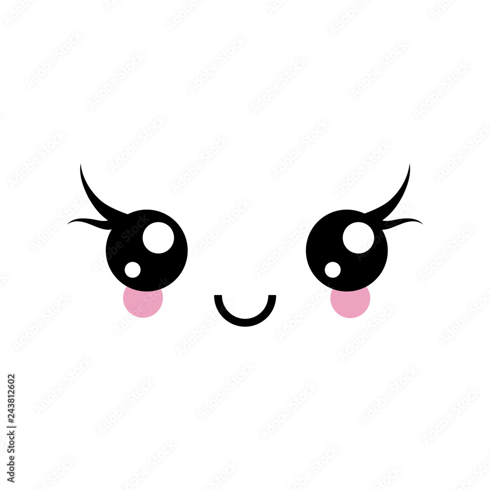 Smiley Face With Eyelashes