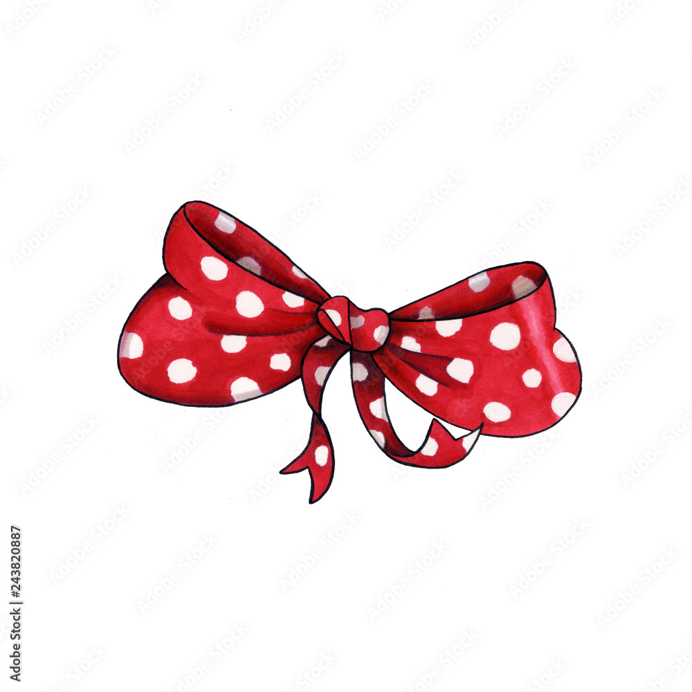 Polka Dot Bow Tie Clipart