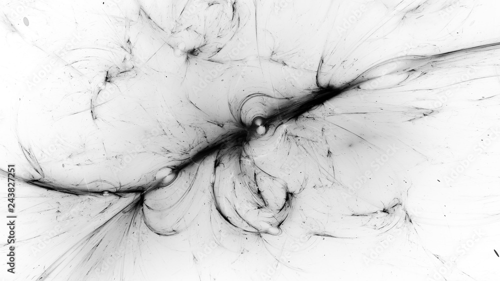 Dark matter and energy in universe black and white texture Stock ...