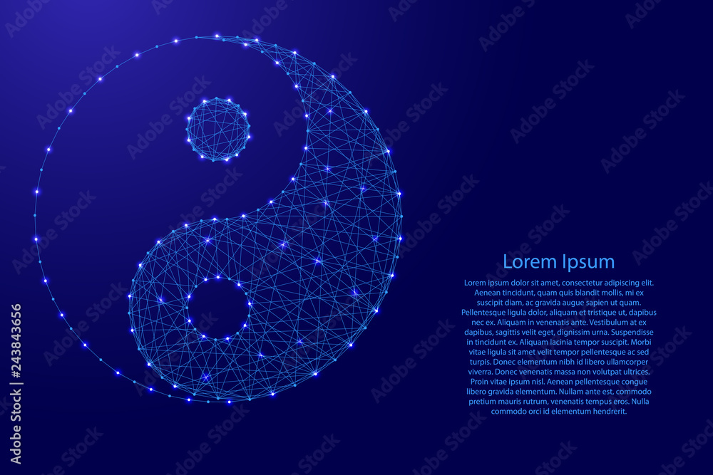 Yin-yang symbol of universality and harmony of dualism of forces from ...