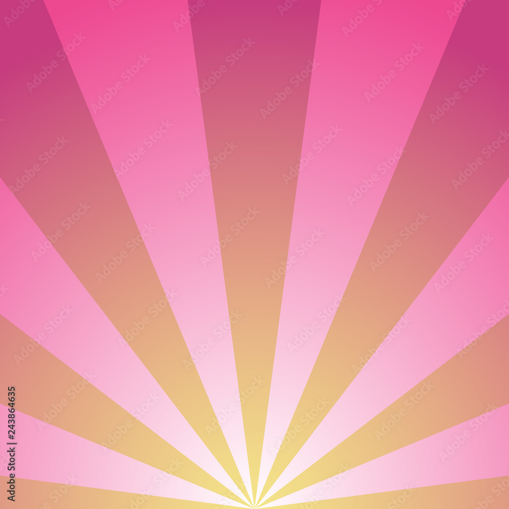 Sunlight background. pink color burst background with yellow highlight ...