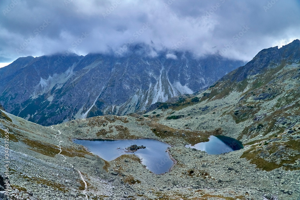 Beautiful panoramic view of Zabie Stawy Mieguszowieckie, Zabie Stawy ...