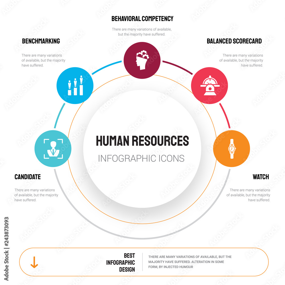 Abstract infographics of human resources template. Candidate ...