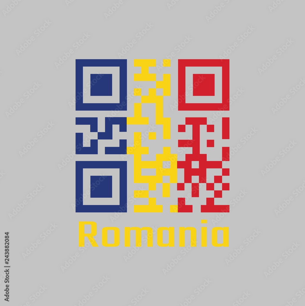 QR Code Set The Color Of Romania Flag A Vertical Tricolor Of Blue qr-code-set-the-color-of-romania-flag-a-vertical-tricolor-of-blue