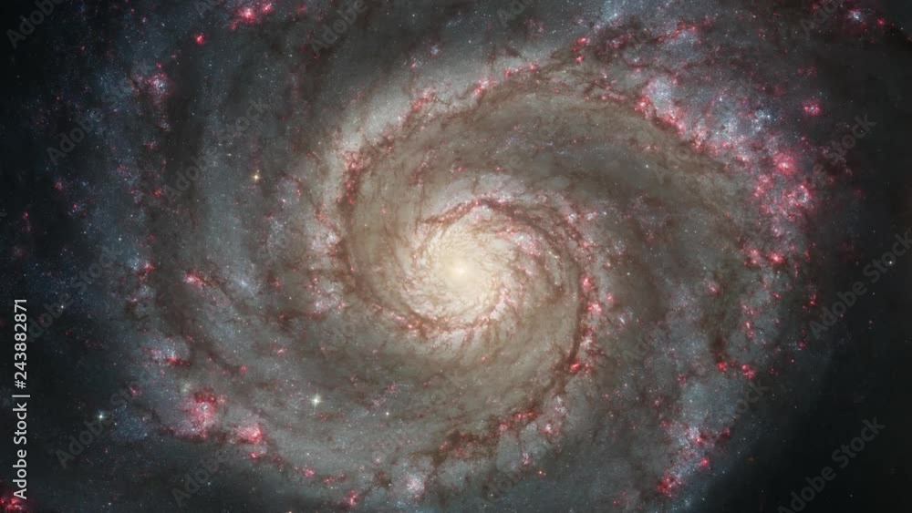 Rotating Milky Way Galaxy animation made from NASA pictures. Realistic ...