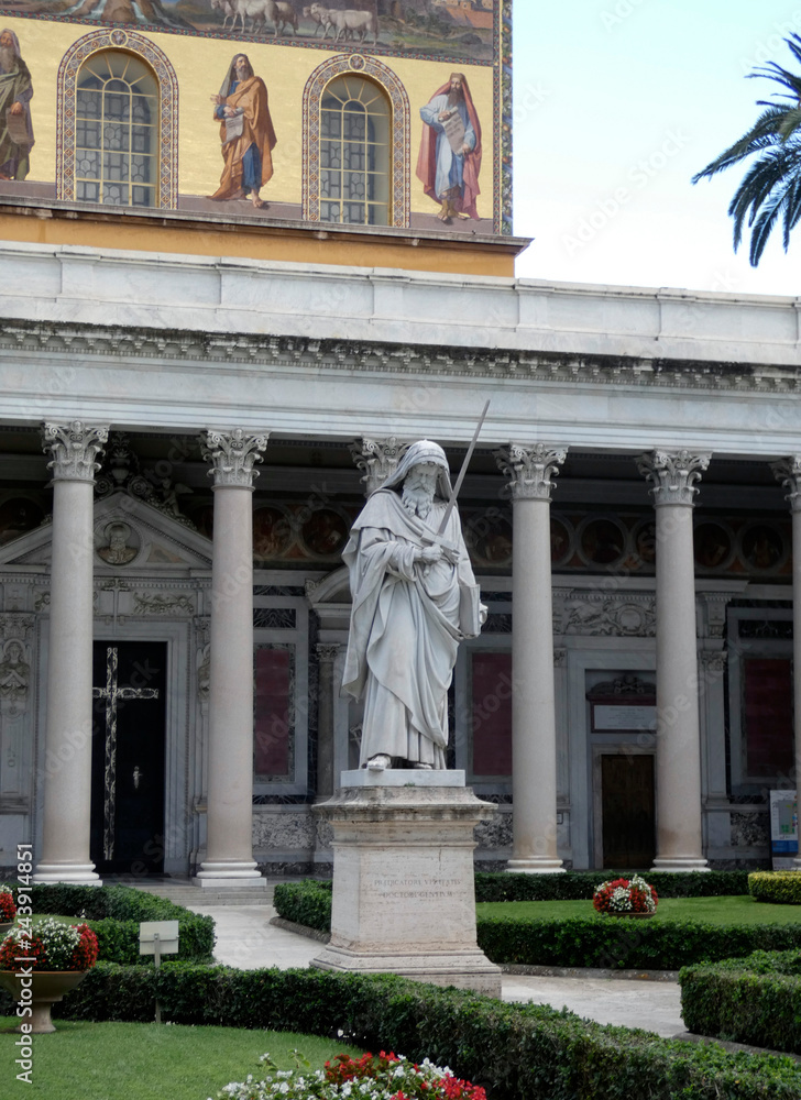 Basílica de San Pablo Extramuros, Roma. Stock Photo | Adobe Stock