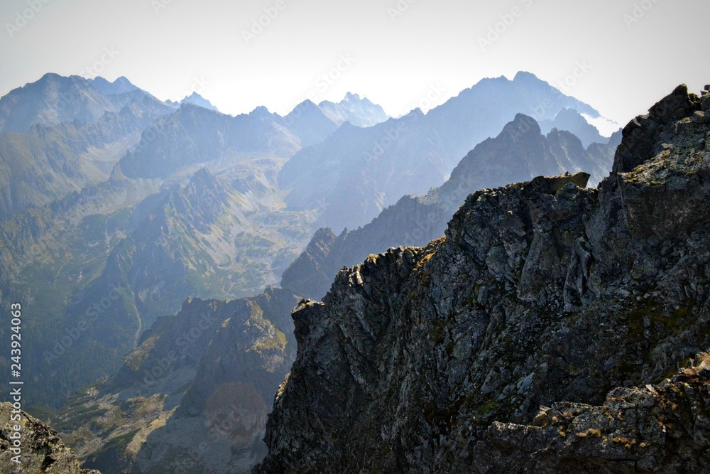 Widok z Rysów na Tatry Słowackie, Ganek, Gerlach Stock Photo | Adobe Stock