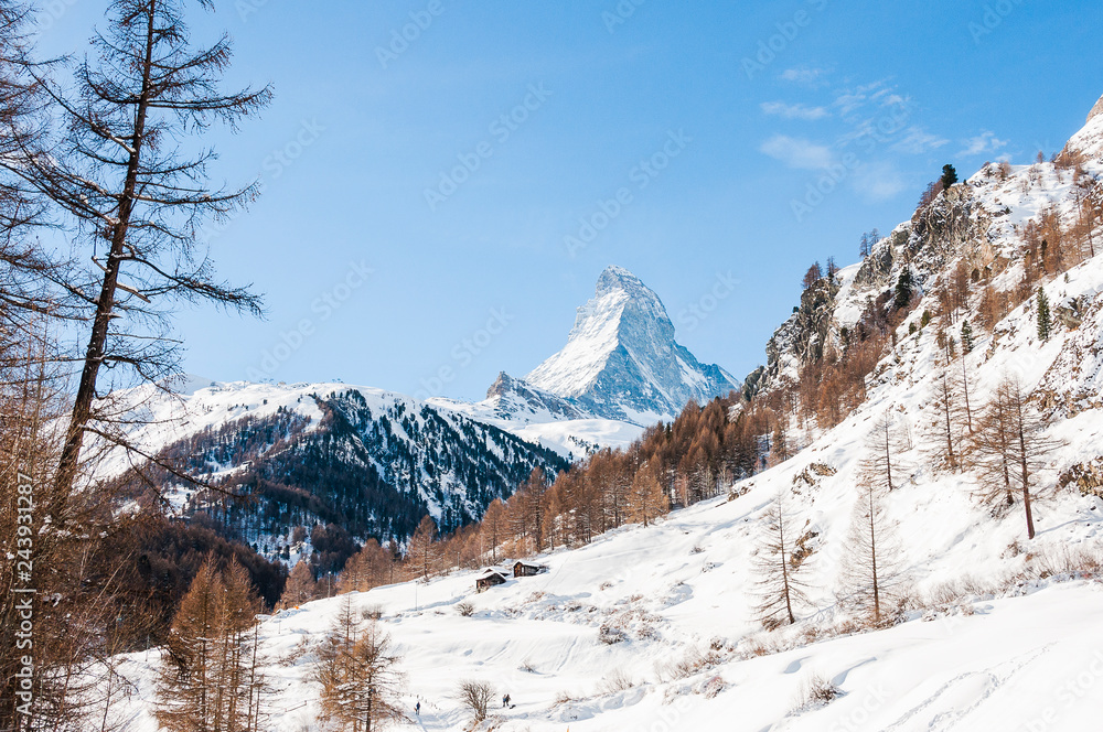 Zermatt, Furi, Zmutt, Walliser Dorf, Matterhorn, Alpen, Walliser Berge ...