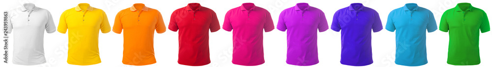 Collared Shirt Design Template in Many Color Stock Photo | Adobe Stock