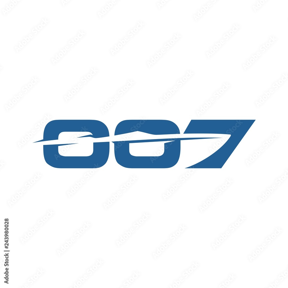 Photo & Art Print 007 and yacht symbol. vector logo., gerilya