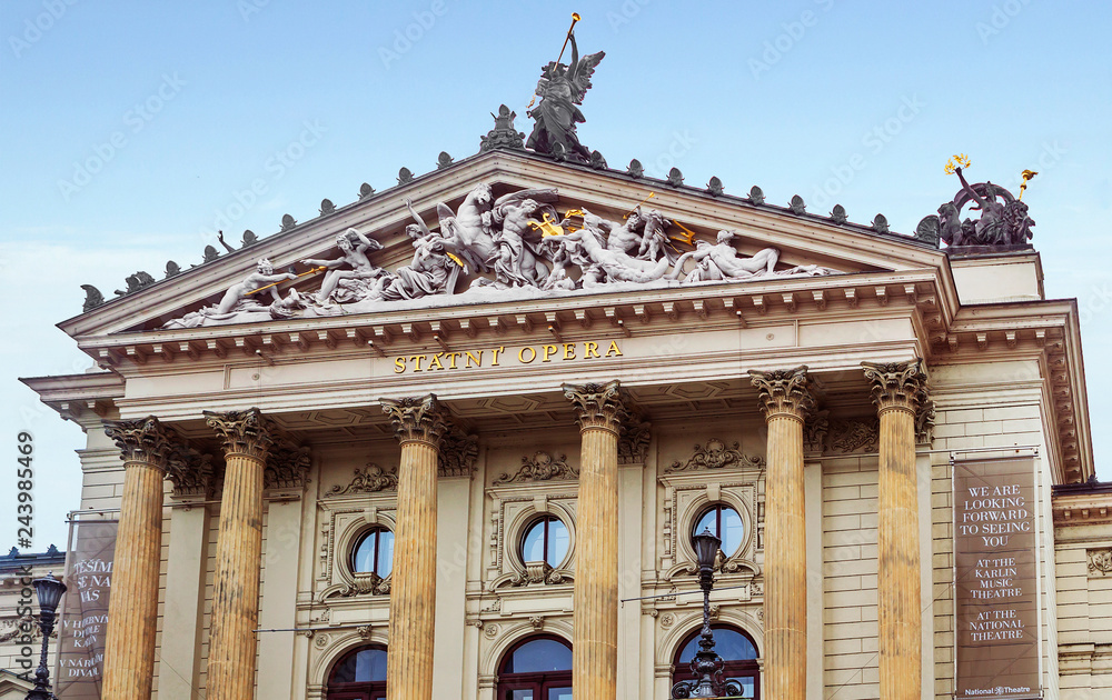 Prague, Czech Republic, Opera house. The leading European Opera house ...