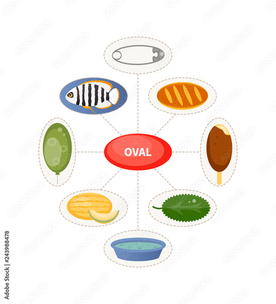 Pictures Of Oval Shaped Objects For Kids