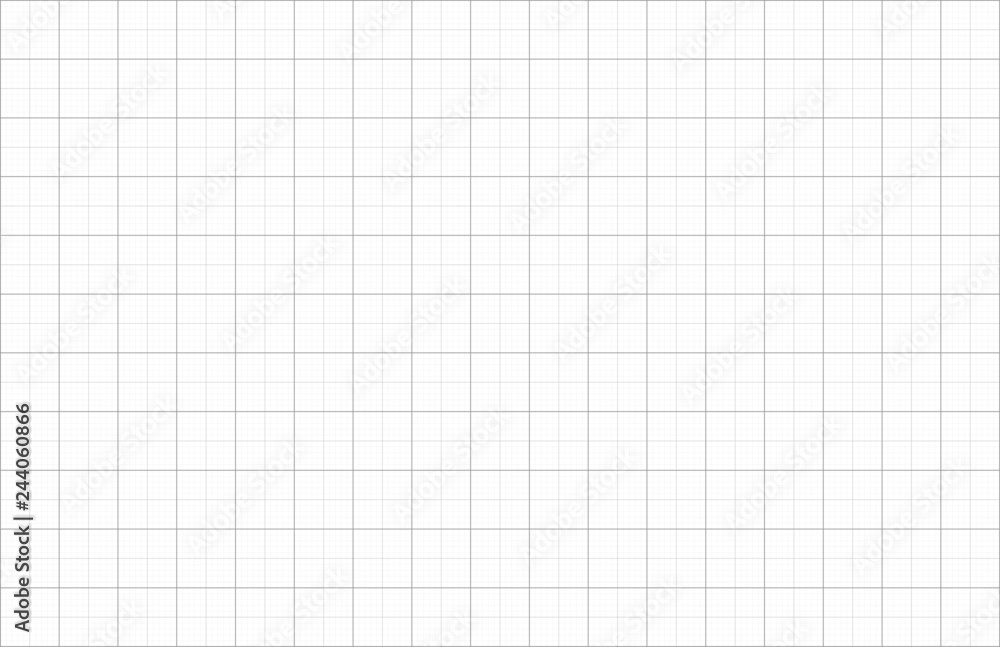 Vector grid pattern and texture background. Graph paper sheet ...