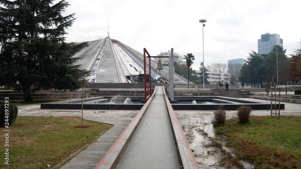 Tirana, Albania: the Pyramid of Tirana is a structure and a former ...