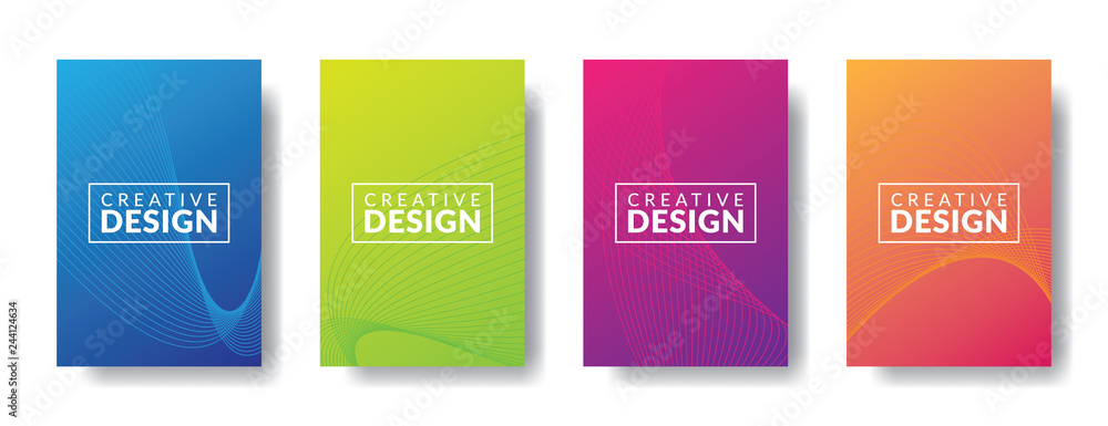 Vector infographic design template with 4 types or stages, vector icons ...