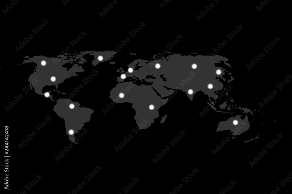 infographic country world map, international world flags, continents ...