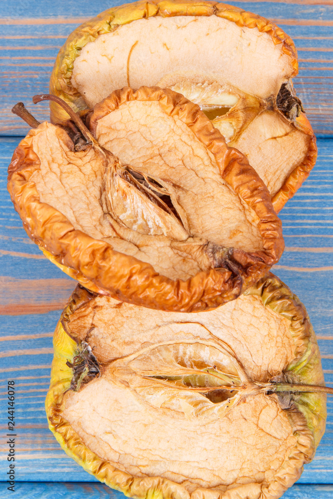 Old moldy apple, concept of unhealthy and disgusting fruit Stock Photo ...