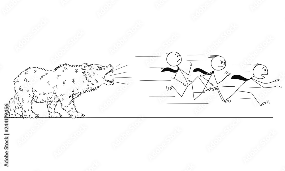 Cartoon stick man drawing conceptual illustration of group of ...