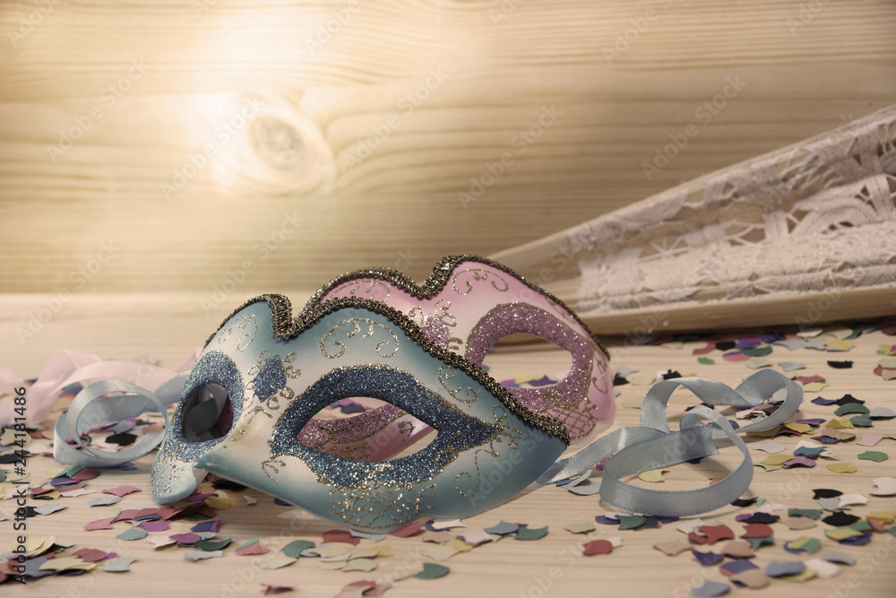 Carnival, Karneval, Fasching, Fastnacht, Venedig, Masken, Fächer, Sepia ...