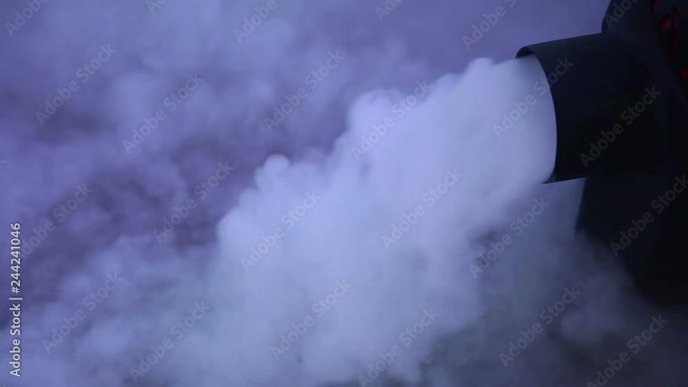 Dry ice evaporation. Heavy smoke, special effects for weddings or ...