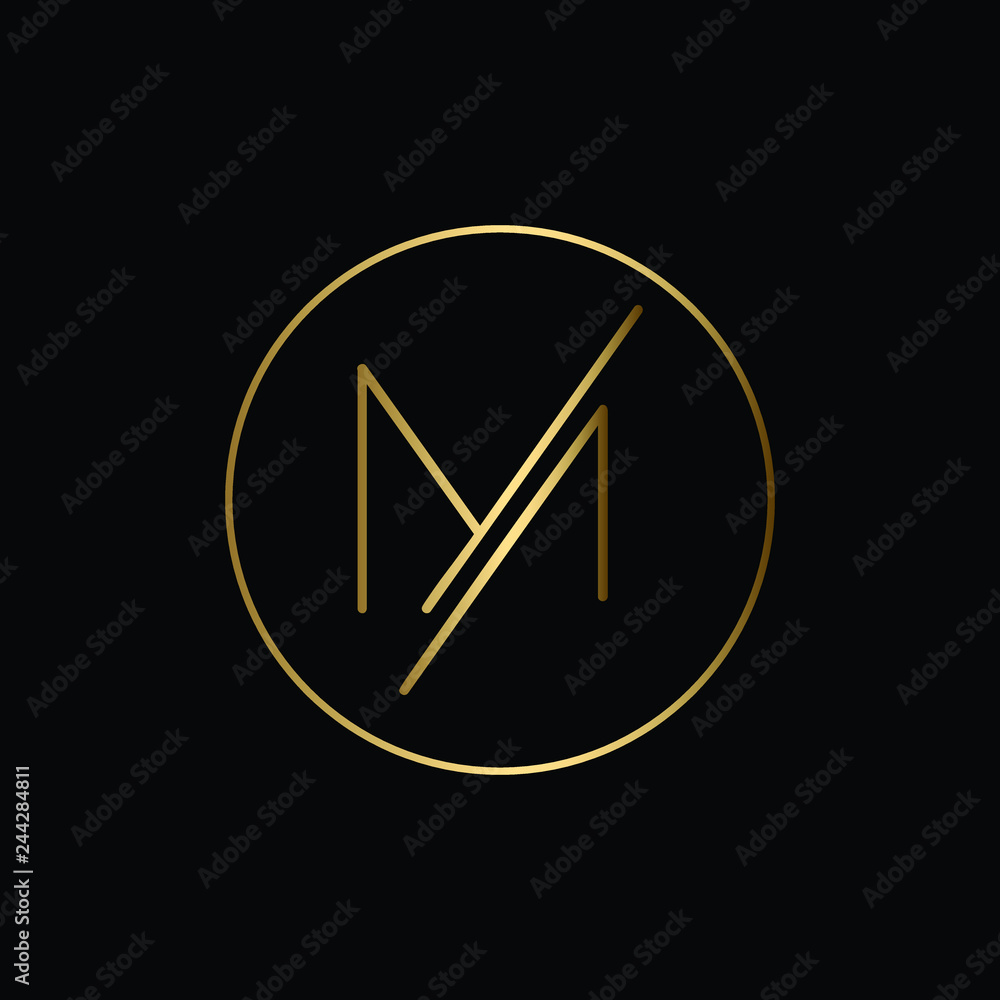 Creative and Minimalist Letter M Logo Design Icon, Editable in Vector ...