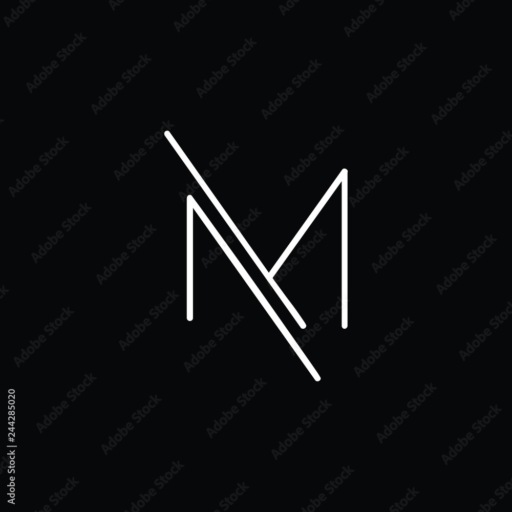 Creative and Minimalist Letter M Logo Design Icon, Editable in Vector ...