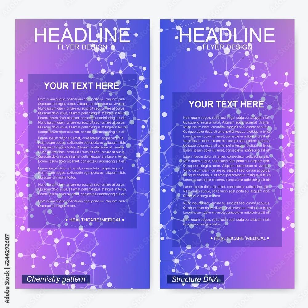 Leaflet flyer layout. Magazine cover corporate identity template ...