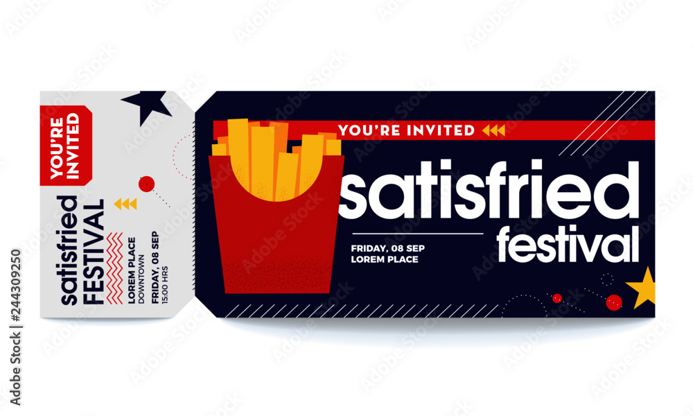 Vector French Fries in Red paper Package Box illustration. Fries/Food ...