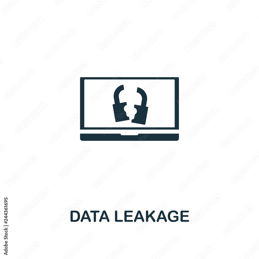 Data Leakage icon. Premium style design from corruption icon collection ...