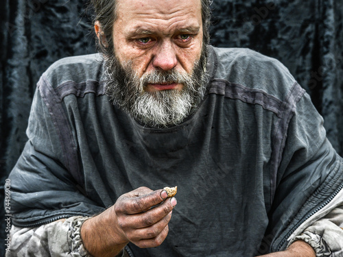 Crying Homeless People