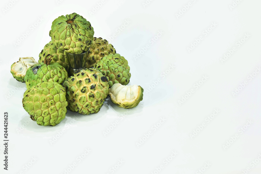 Exotic Brazilian fruit as known as "Fruta do Conde or Fruta Pinha ...