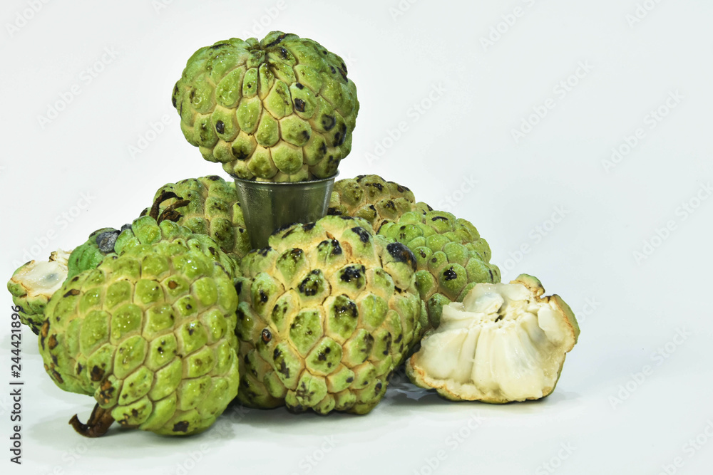 Exotic Brazilian fruit as known as "Fruta do Conde or Fruta Pinha ...