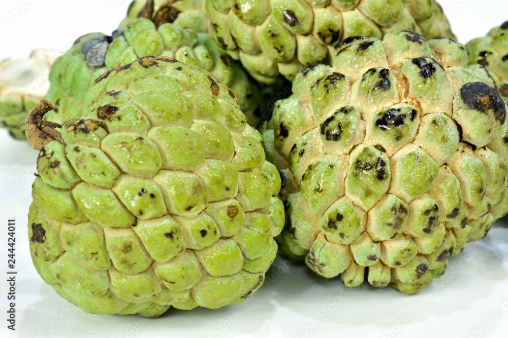 Exotic Brazilian fruit as known as "Fruta do Conde or Fruta Pinha ...