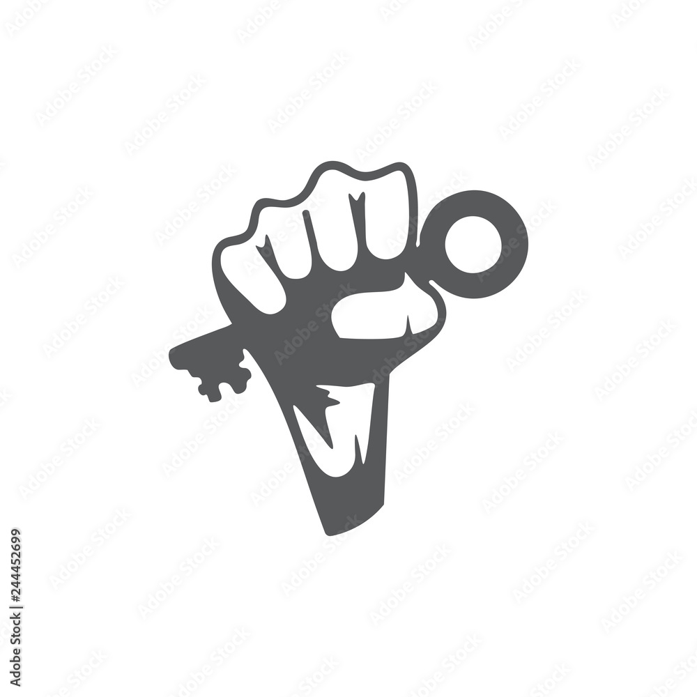 hand fist key to success symbol vector Stock Vector | Adobe Stock hand fist key to success symbol vector Stock Vector | Adobe Stock