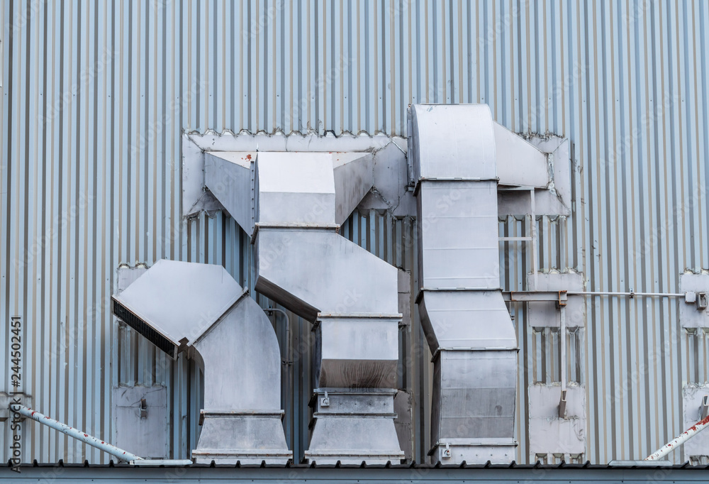 Exhaust air ventilation system. Air Handling Unit. Ventilation system ...