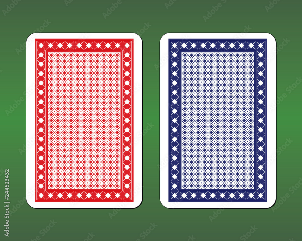 Playing Card Back Designs Stock Vector | Adobe Stock