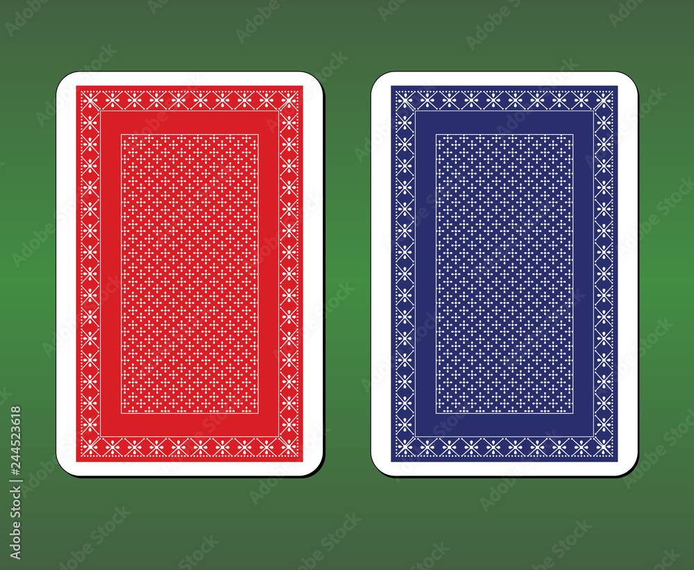 Playing Card Back Designs Stock Vector | Adobe Stock