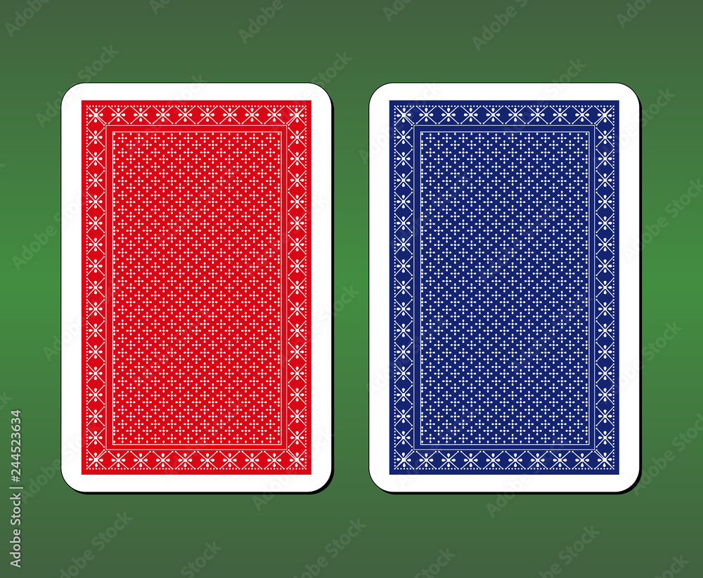 Playing Card Back Designs Stock Vector | Adobe Stock