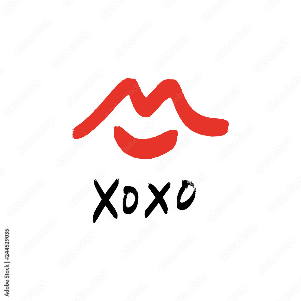 Kiss Symbol Text