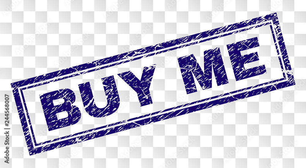 Vecteur Stock BUY ME stamp seal print with scratched style and double ...
