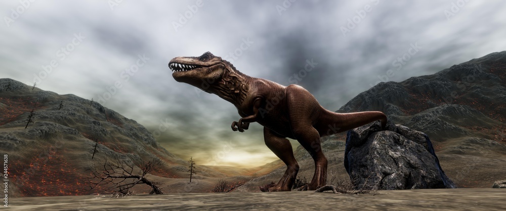 Extremely detailed and realistic high resolution 3d illustration of a T ...