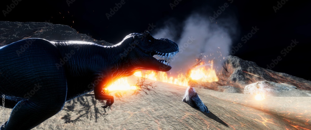 Extremely detailed and realistic high resolution 3d illustration of a T ...