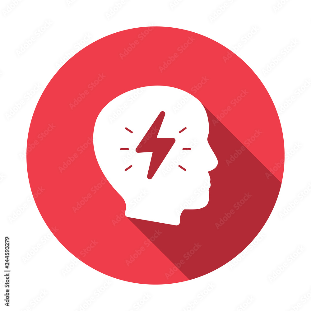 Manage stress icon symbol. Isolated vector illustration of icon sign ...
