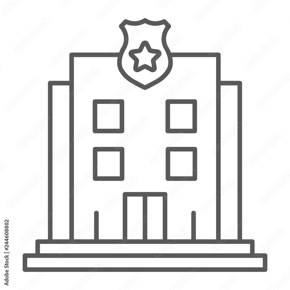 Police Station Clipart Black And White