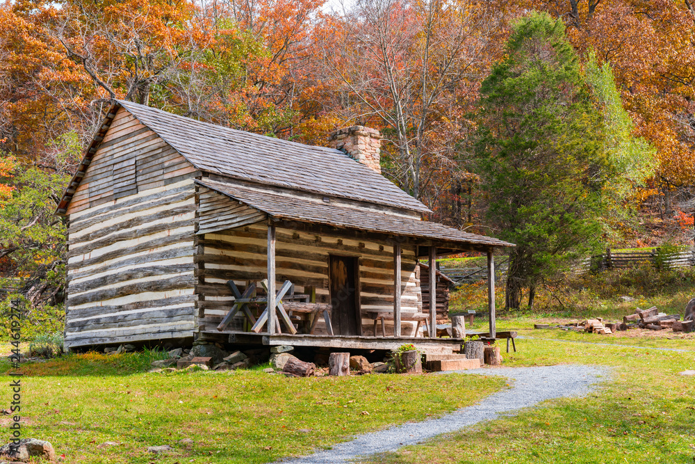Appalachian Homestead Cabin Stock Photo | Adobe Stock