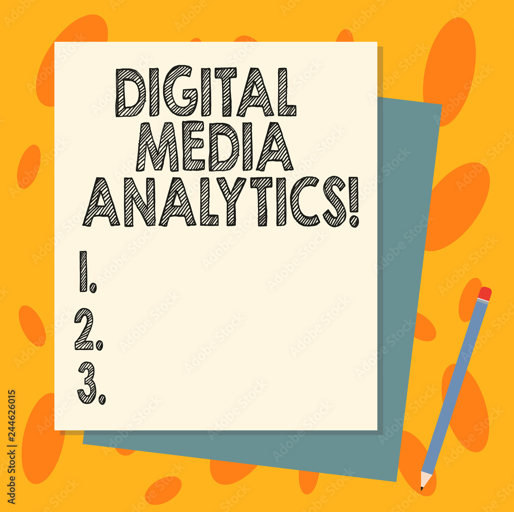 Handwriting text Digital Media Analytics. Concept meaning Analysis of ...