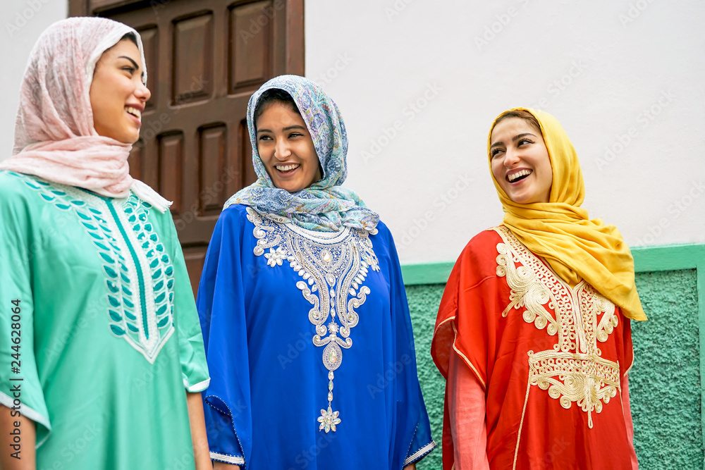Muslim People Walking