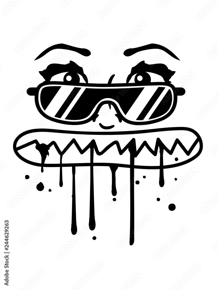 böse mädchen cool frau weiblich girl sonnenbrille fressen hunger ...