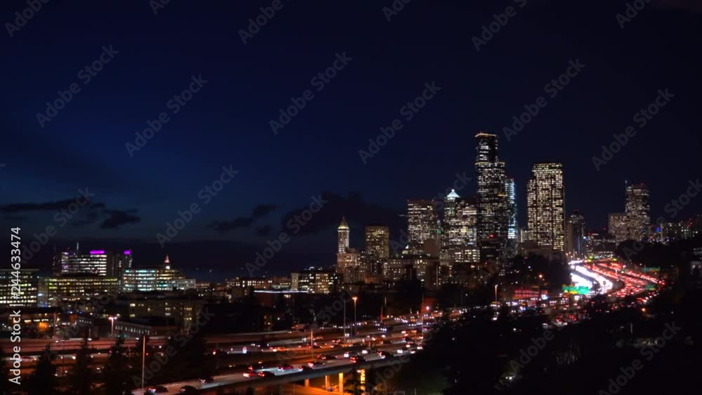 UHD 4K time lapse video of Downtown Seattle from Dr. Jose Rizal Park ...